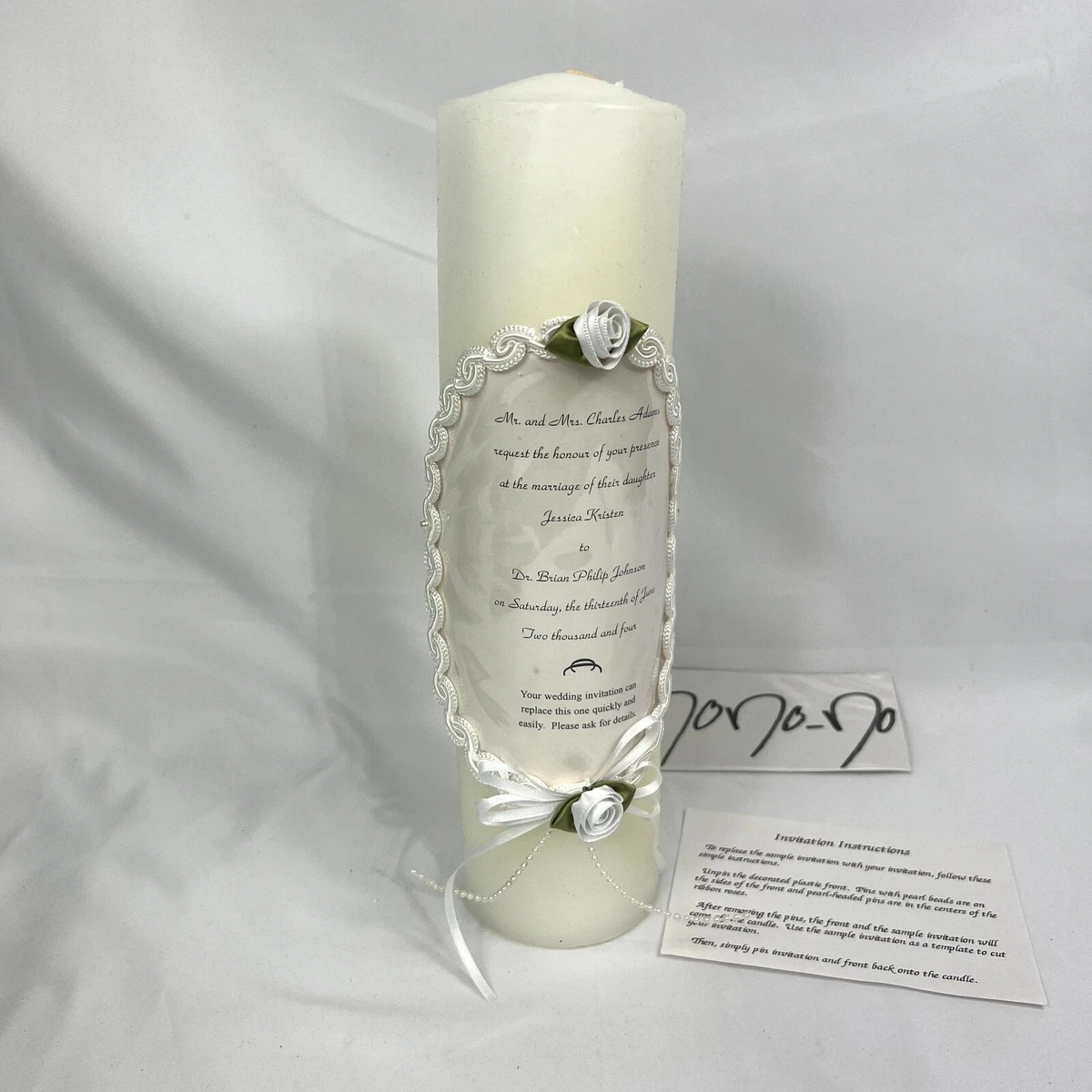 Candle As Wedding Invitation