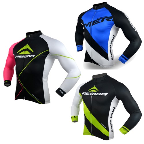 Merida Men's Cycling Long Sleeve Jersey Bike Clothes Cycle Jersey Top ...