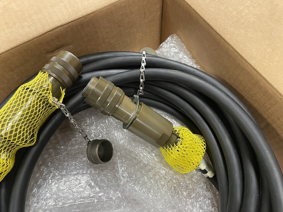 40' MILITARY Radio Generator POWER CABLE 600v 354D191G02 4 pin Cannon ...