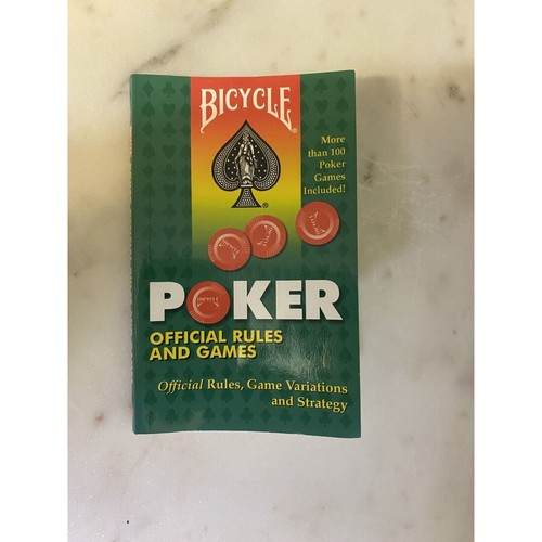 Poker Official Rules and Games Strategy Soft Cover Book Learning ...