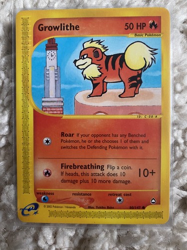 Growlithe 080/147 Aquapolis Regular | eBay