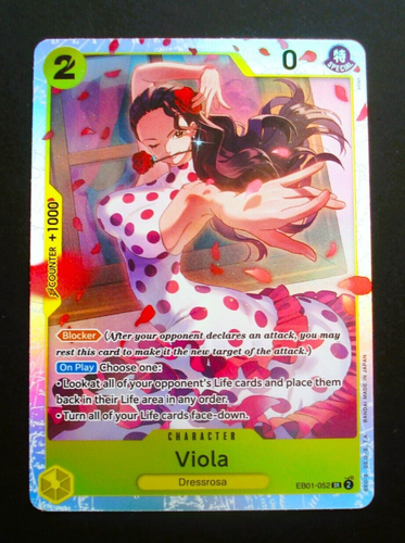 One Piece Viola EB01-052 SR Holo Memorial Collection EN | eBay