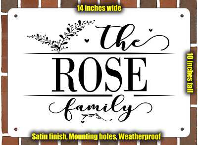 Rose Family Decorative Metal Door or Wall Plaque (Style 2) | eBay