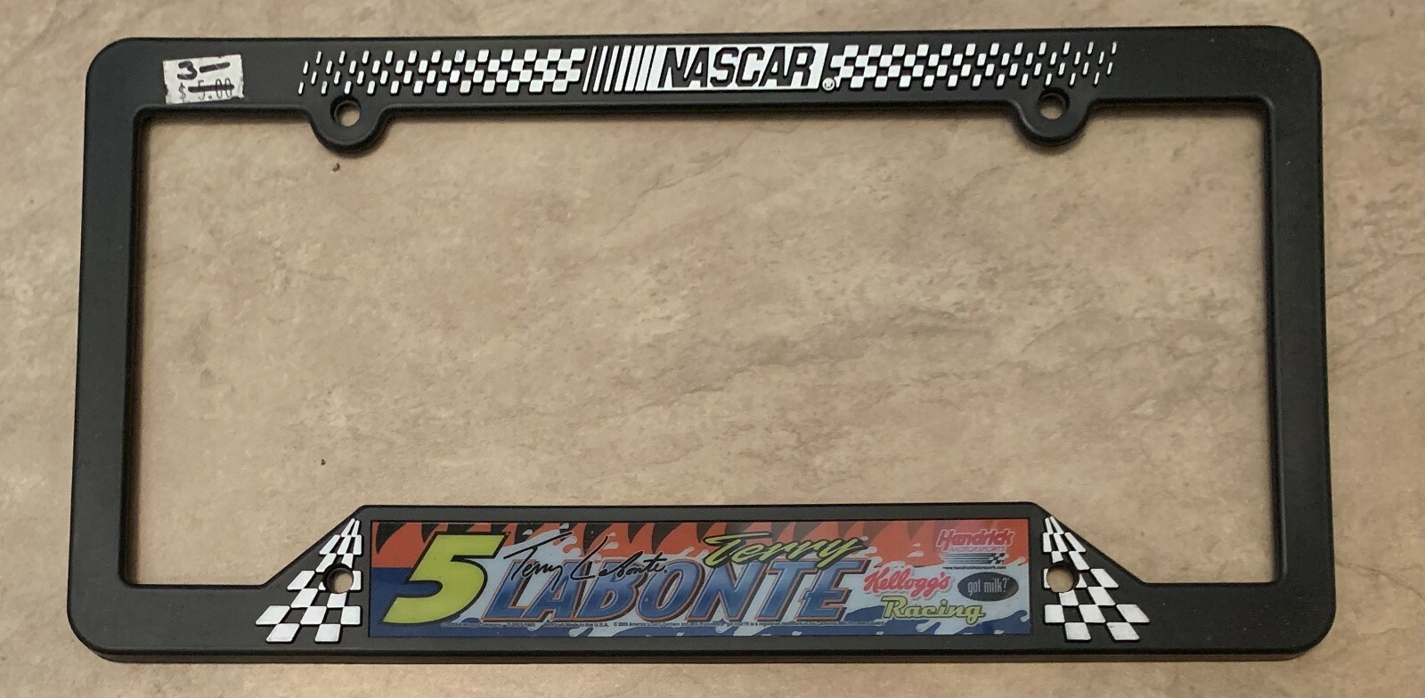 Terry Lanonte 5 Vintage Nascar License Plate Frame Bracket Holder ...