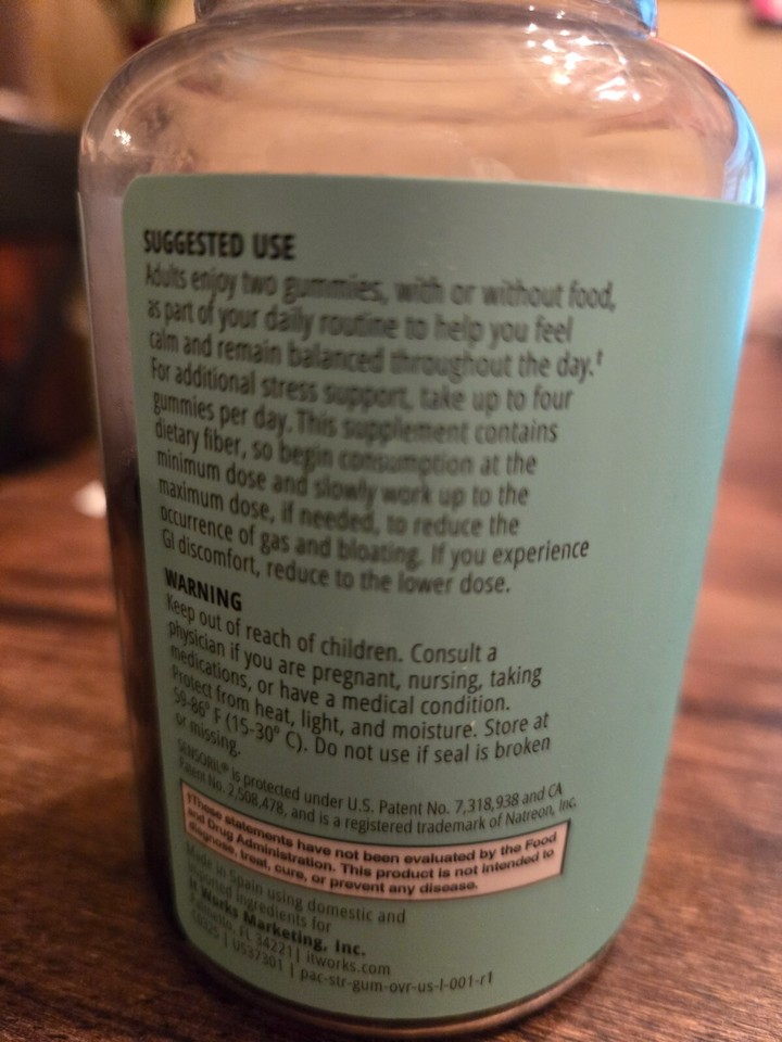 IT WORKS! STRESS LESS- ASHWAGANDHA GUMMIES | eBay