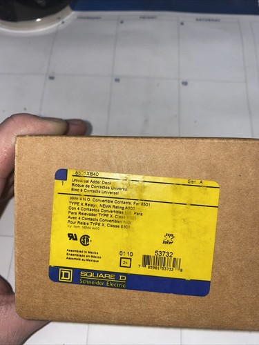 square d rely adder deck Model Number 8501xb40 600vac 10 Amps | eBay