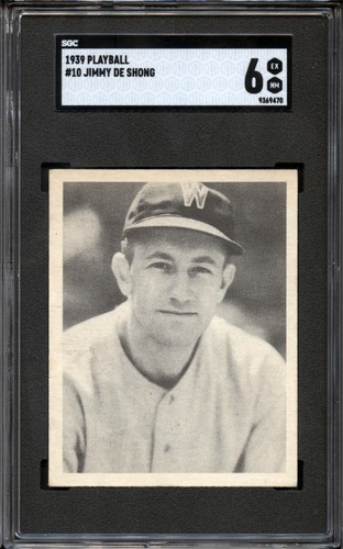 1939 Play Ball #10 James Deshong SGC 6 | eBay