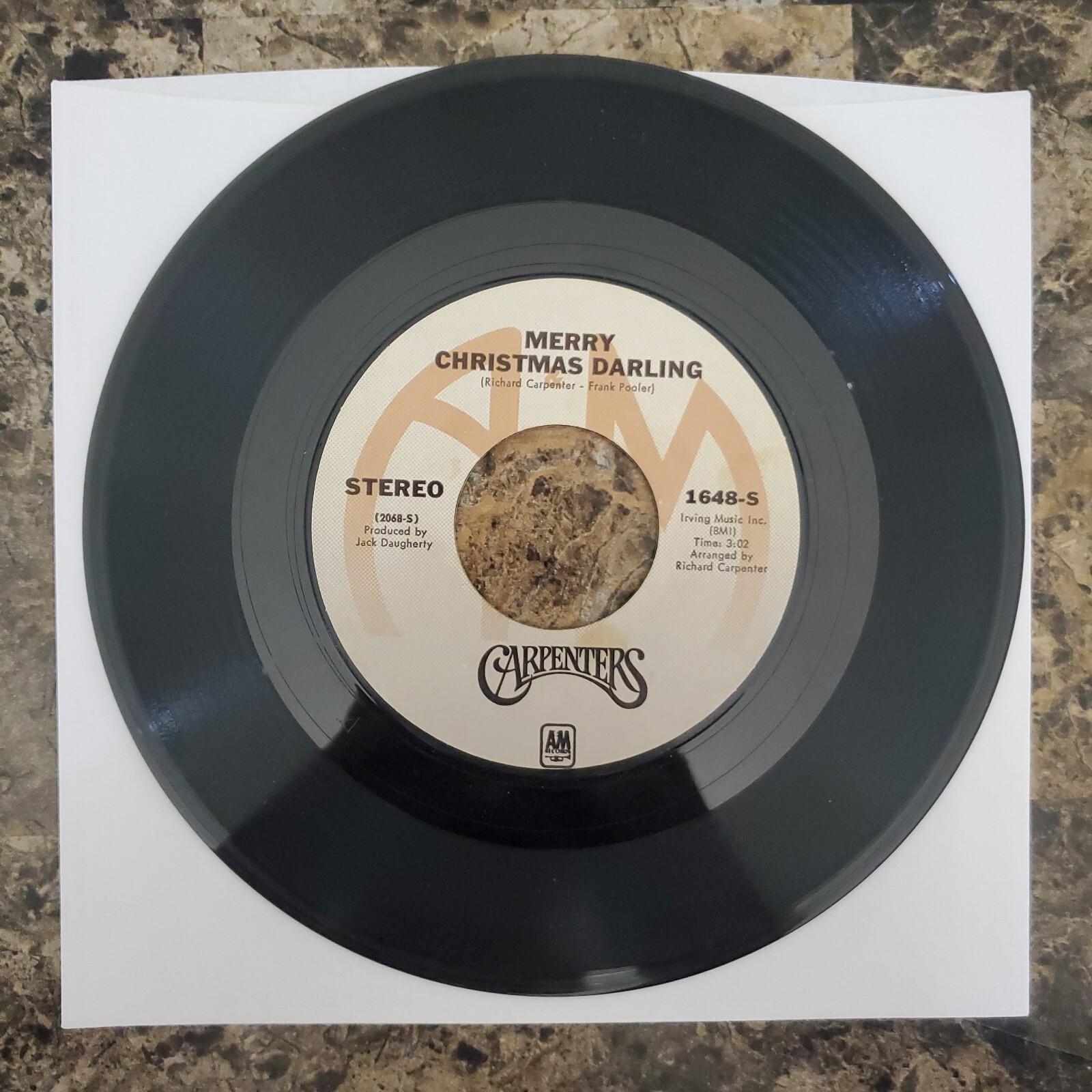 Carpenters Santa Claus Is Coming To Town/Merry Christmas Darling 7" A&M ...