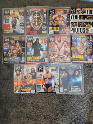 Lot of 11 2014 WWE Magazines from January to October - NEW | eBay