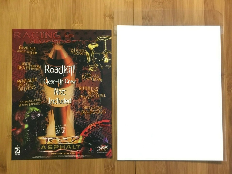 Red Asphalt PS1 Playstation 1 1997 Vintage Print Ad/Poster Authentic ...