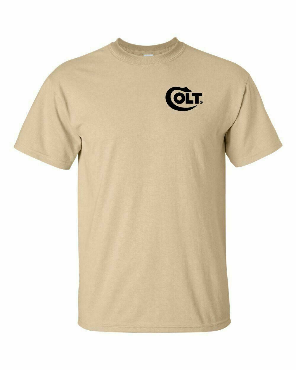 Colt Black Chest Logo T Shirt 2nd Amendment Pro Gun Rights Rifle Pistol ...