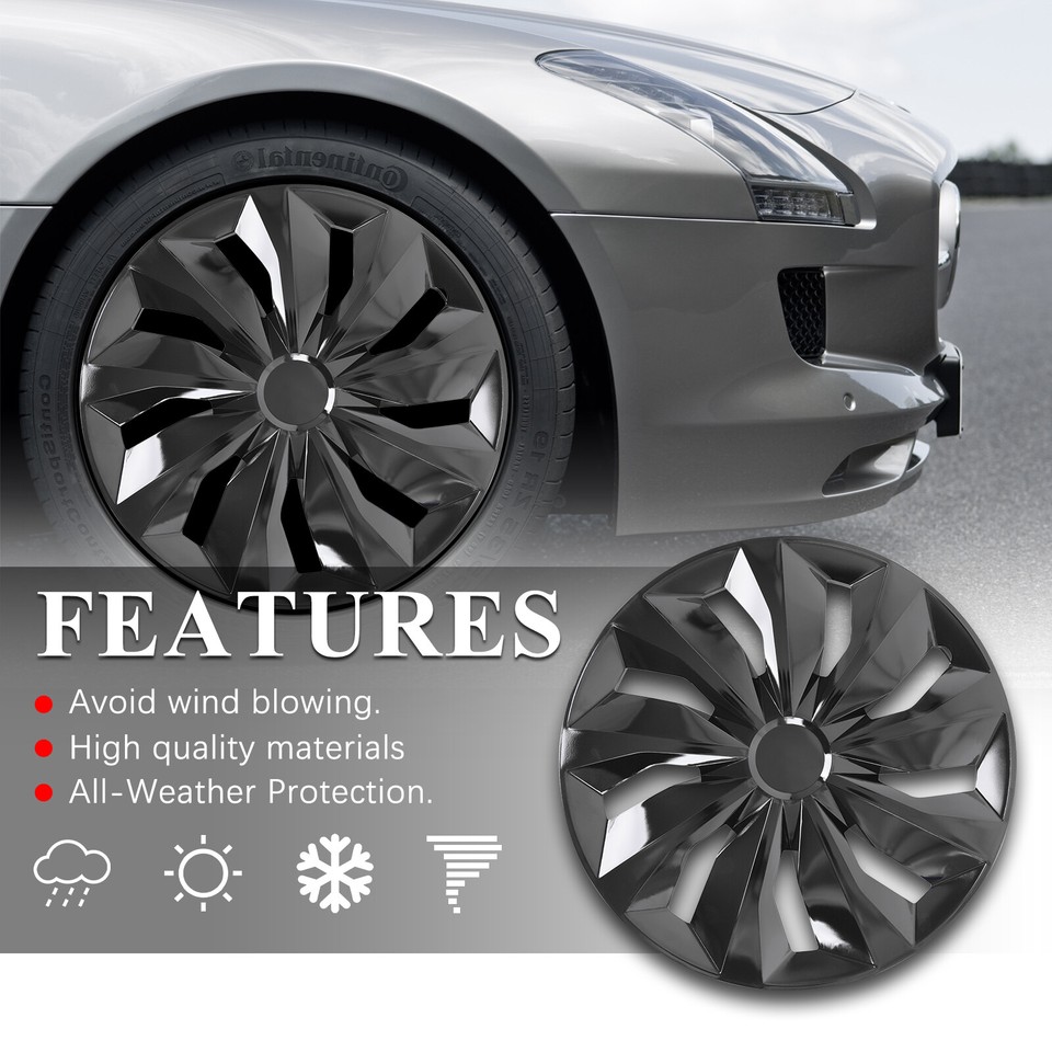 Set of 4 15" Tire Hub Caps Wheel Cover R15 Steel Rim For Nissan NV200 ...