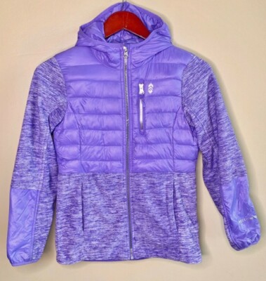 FREE COUNTRY PUFFER JACKET Purple Hooded Girls S 7 8 | eBay