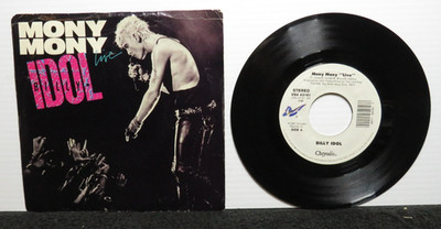 BILLY IDOL MONY MONY LIVE/SHAKIN' ALL OVER LIVE (VG+) VS4-43161 45 ...