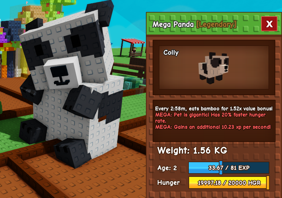 Mega Panda - Grow A Garden - Roblox - Fast & Easy! | eBay