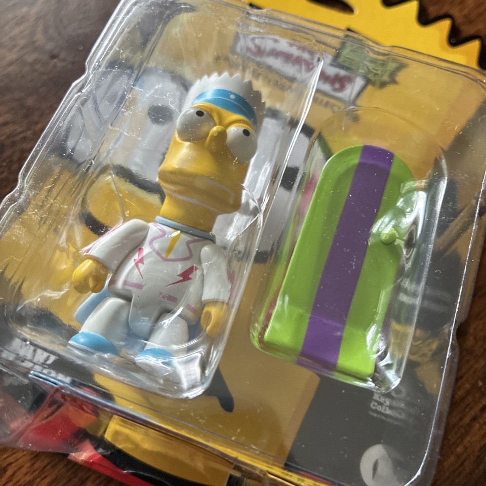 The Simpsons Mania Series 3" Qee Bart Simpson Key Chain Skater Pro Bart ...