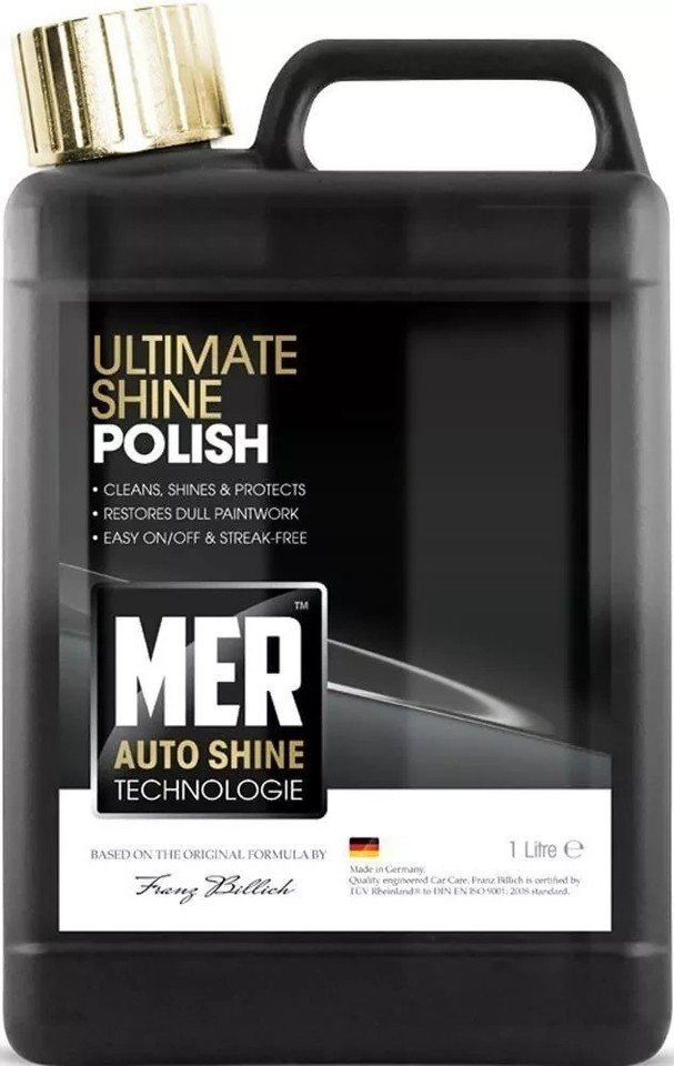 Mer Ultimate Shine Car Polish Auto Technology Professional Wax 1 Litre ...