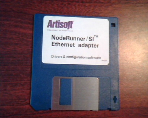Floppy Disk Artisoft NodeRunner / SI Ethernet adapter drivers ...