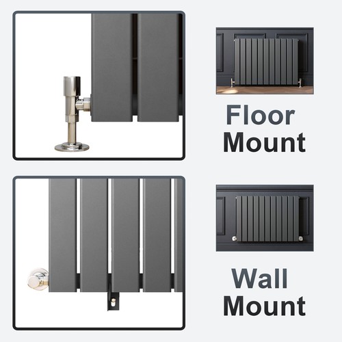 Cast Iron Radiator Traditional Double 2 Column Grey Rads 600x1190 With ...