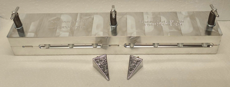 8 oz and 10 oz Combo Pyramid Sinker Production Mold ( 14 cavity ...