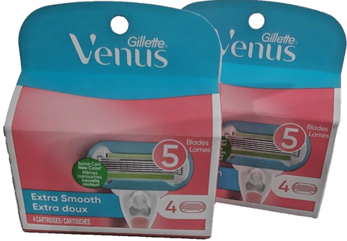 Gillette Venus Extra Smooth and extra doux 8 cartridges/ cartouches in ...