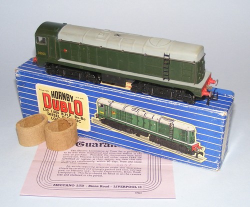 HORNBY DUBLO 3-RAIL L30 BR GREEN BO-BO DIESEL LOCO GOOD RUNNER IN ...