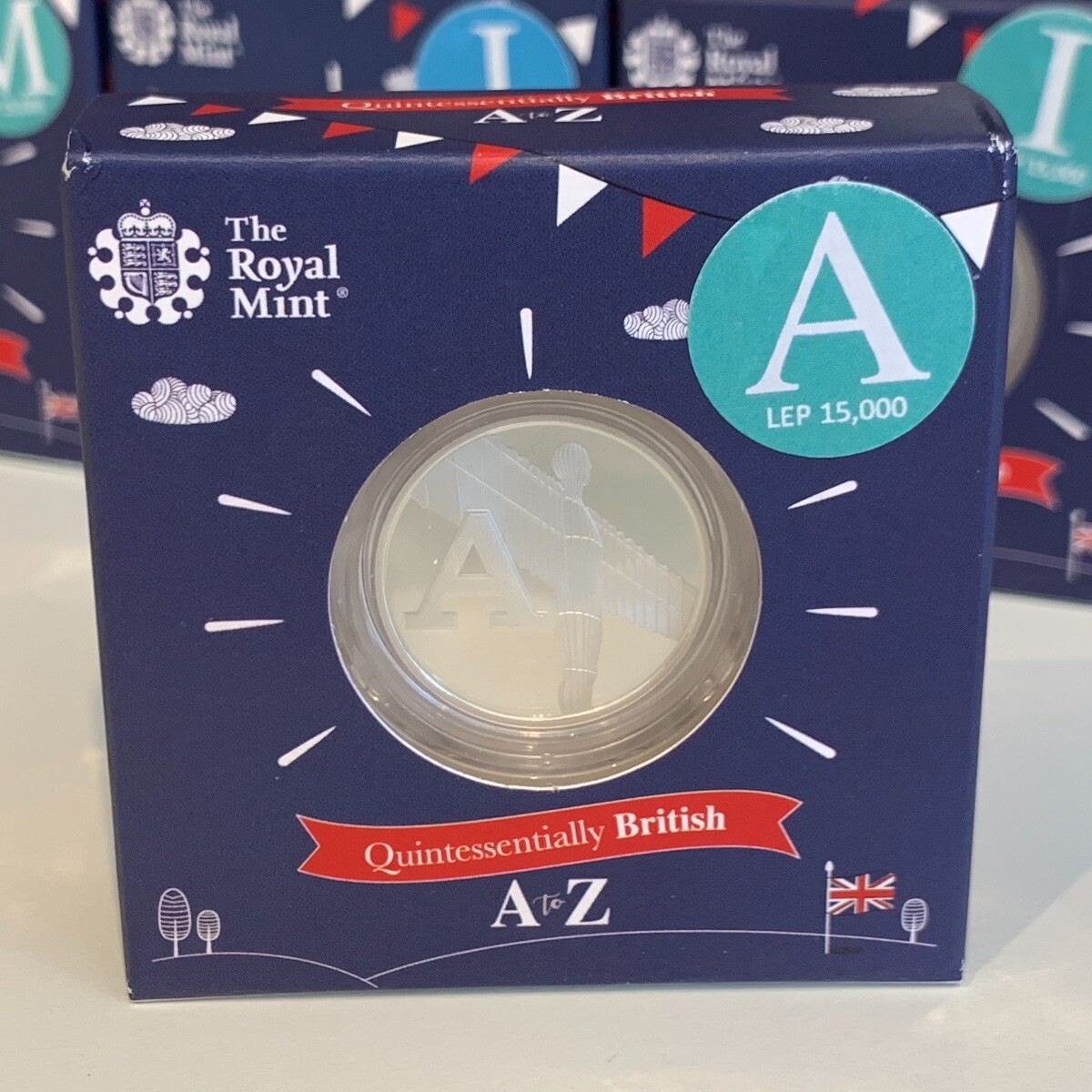 2018 10p Letter Coin A Angel of the North Silver Proof Royal Mint ...
