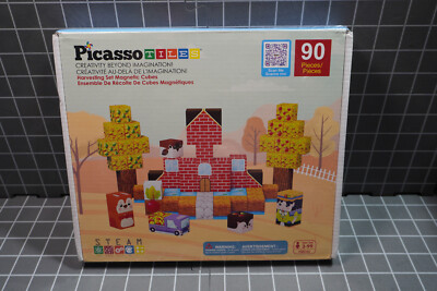 Picasso Tiles Picasso Cubes 1” Fall Autumn Harvest Theme 90 Pieces | eBay