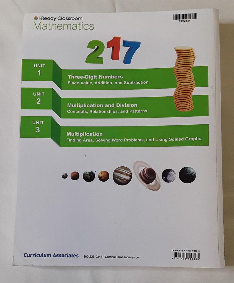 i-Ready Classroom Mathematics Grade 3, Vol 1 (2020, PB Workbook ...