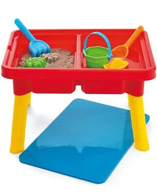 Kids Activity Table Sand Water Box with Lid Indoor Outdoor Play NEW! | eBay