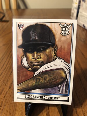 2021 Topps Big League Sixto Sanchez RC Art of the Game insert #ATG-SS ...