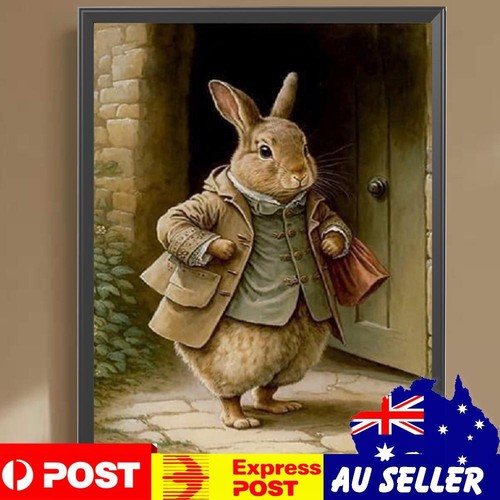 5D DIY Full Square Drill Diamond Painting Rabbit Kit Home Decor Art ...
