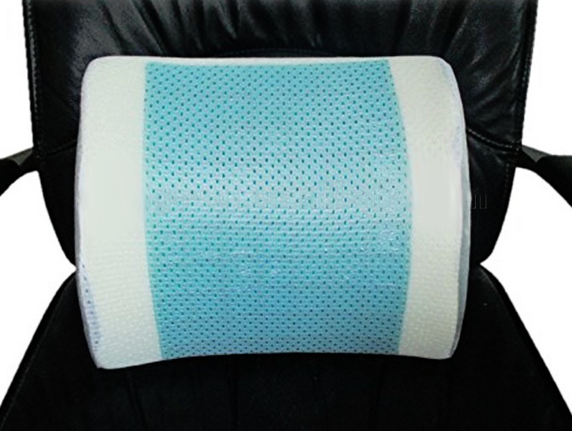 Gel Pillow Lumbar Support Cooling Heated Memory Foam Cushion Back Pain ...