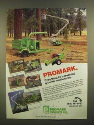 1988 Promark Ad - PAL Aerial Lift/Trailer, 400 Log & Brush Chipper | eBay