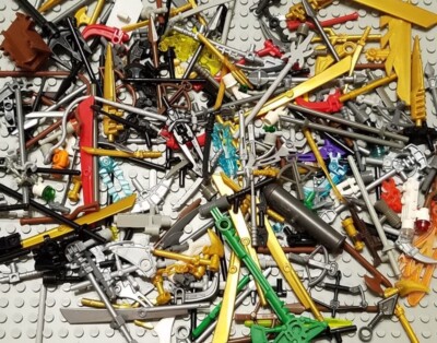 LEGO Bulk Lot of 25 Random Minifigure Weapon Pieces Swords Guns Grab ...