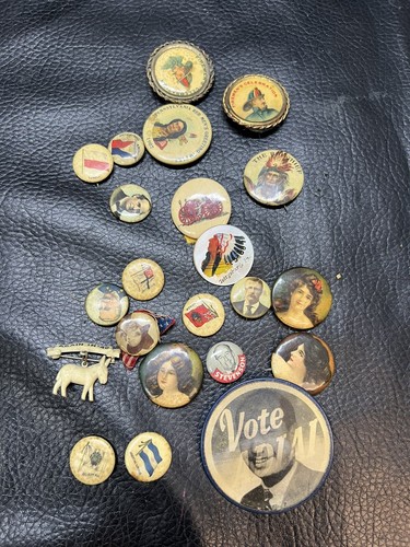 Lot of 15++ Antique Vintage Pin Button Pinback | eBay