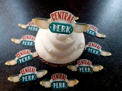 16 PRECUT Edible Friends Central Perk wafer paper cake/cupcake toppers ...
