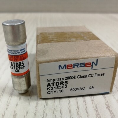 1PC New ATDR5 ATDR-5 (5 Amp) 600VAC TIME DELAY Class CC Fuse Free ship ...