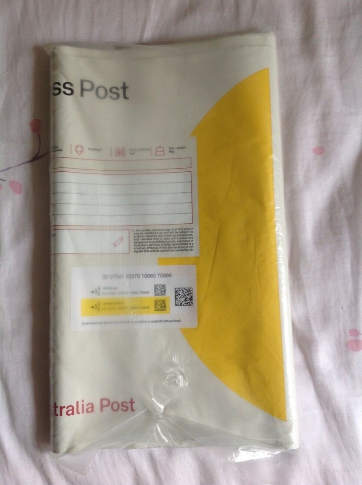AUSTRALIA POST EXPRESS POST LARGE PREPAID SATCHELS 5KG X 10 BRAND NEW ...