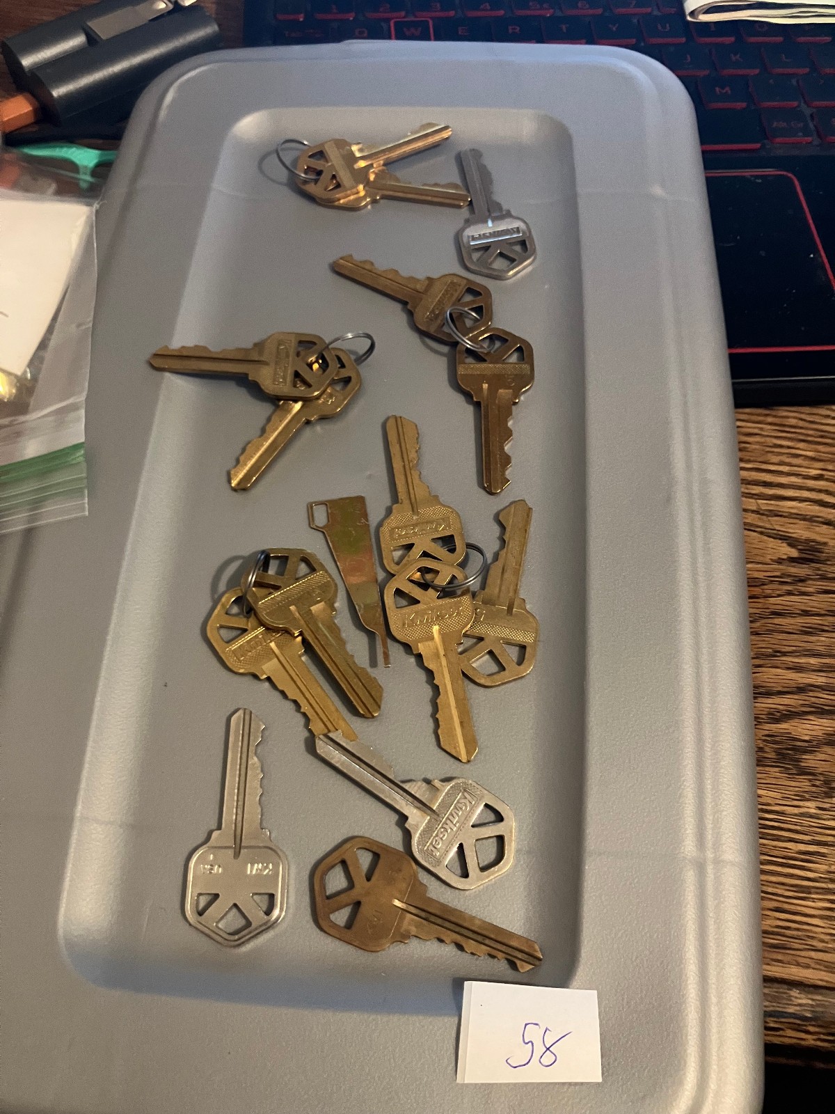 Assorted Lot of Misc Cut Keys House Business Craft Decor Metal KWIKSET ...