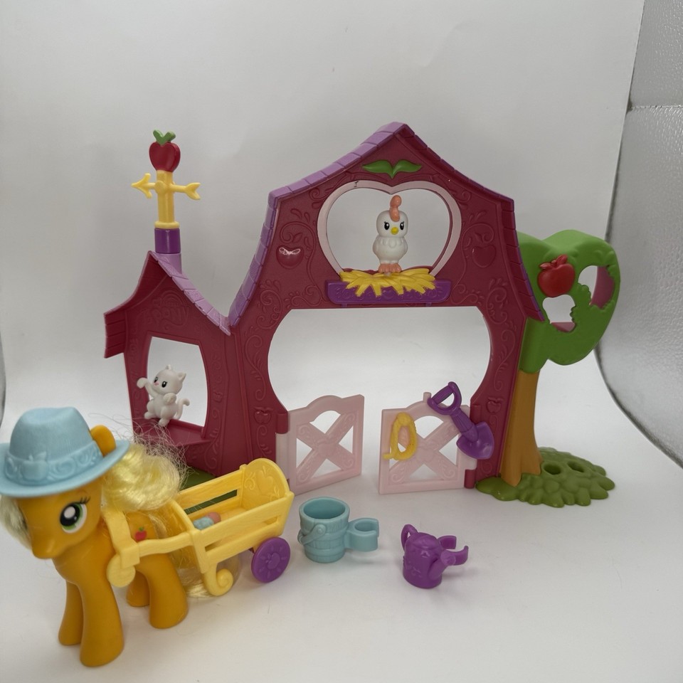 My Little Pony Applejack’s Sweet Apple Barn Set 2010 G4 FiM Complete ...