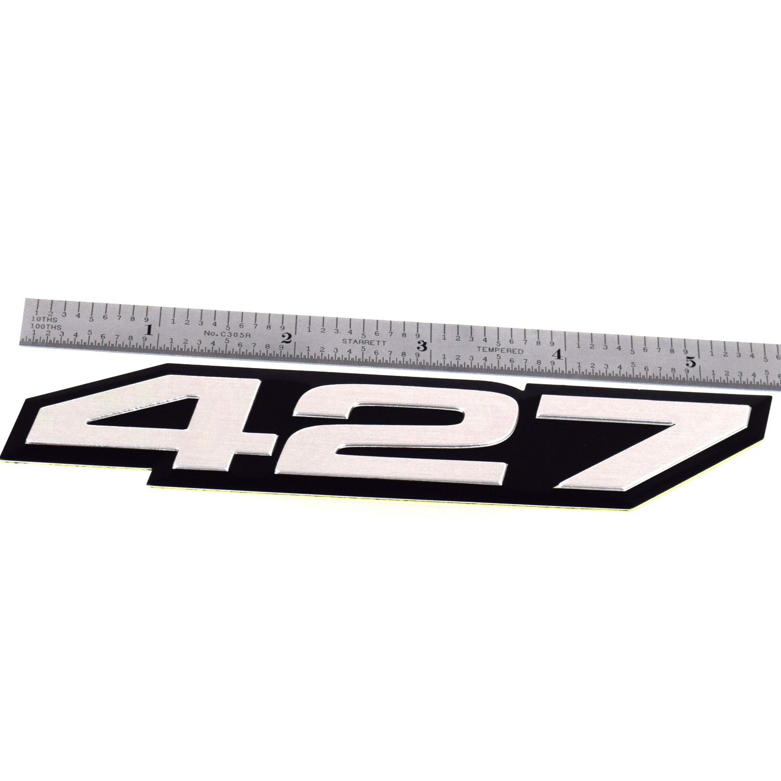 2X 427 Aluminum Emblem Badge Decal Silver&Black for Chevy Corvette Z06 ...