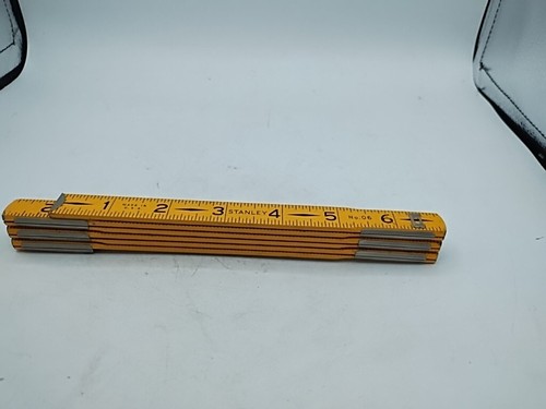 Vintage Stanley Folding Ruler No6 Yellow End 72 Inches Excellent ...