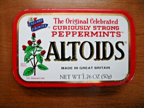 Vintage Empty ALTOIDS Tin "The Original Celebrated Curiously Strong ...