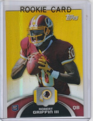 ROBERT GRIFFIN III Topps Holiday Mega Box REFRACTOR ROOKIE CARD Ravens ...