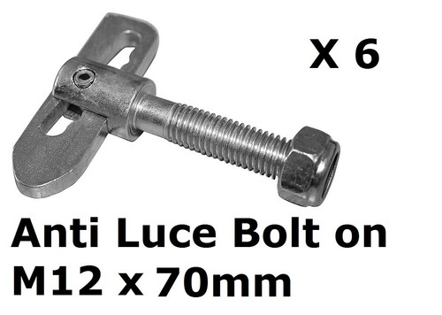 6 x Anti Luce Rattle Latch Bolt on 70mm Thread - Trailer Truck Ute ...