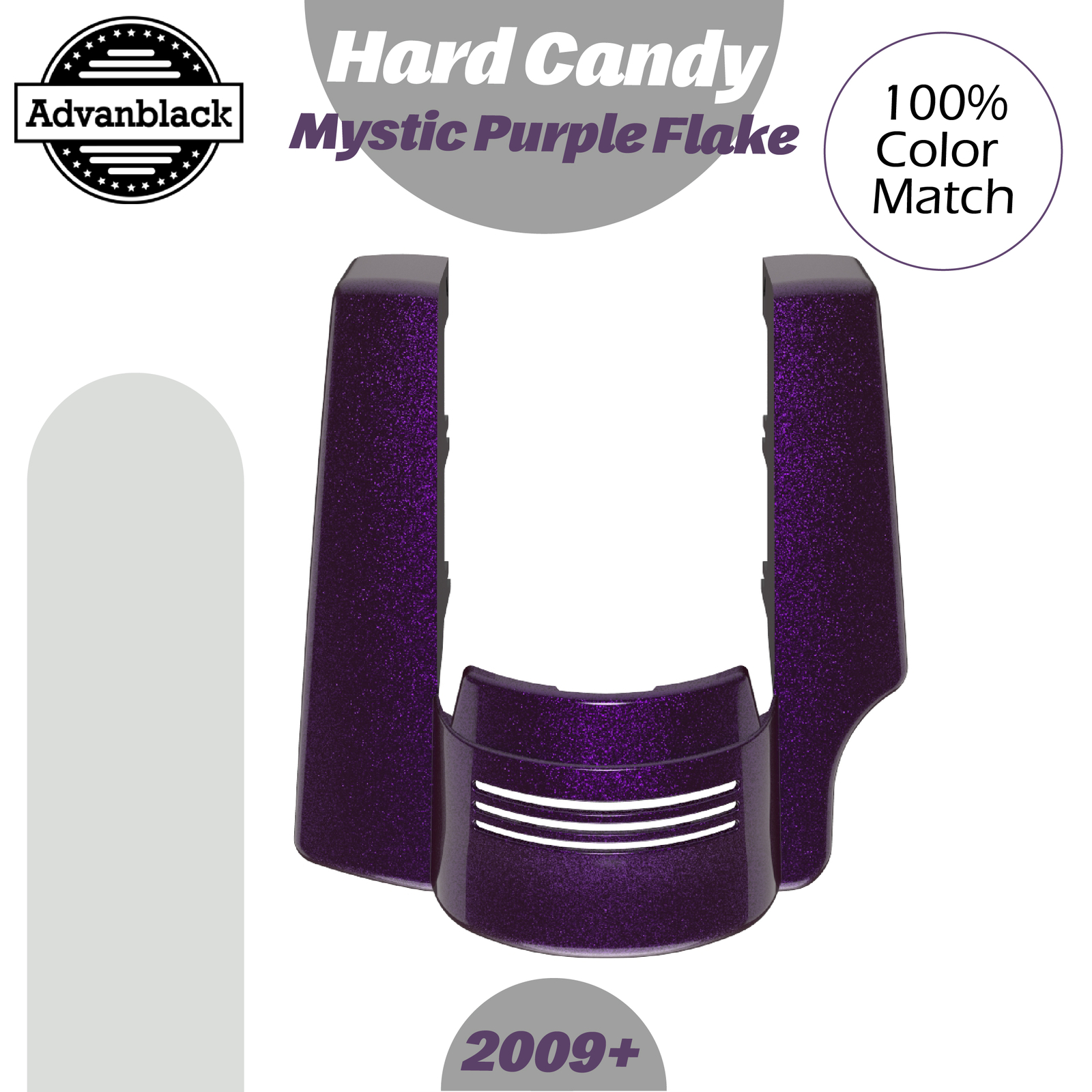 HARD CANDY MYSTIC PURPLE FLAKE 2 into 1 Stretch Rear Fender Extension ...