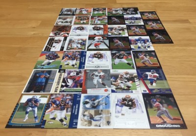 REUBEN DROUGHNS LOT OF 38 FOOTBALL CARDS LIONS RB BRONCOS BROWNS GIANTS ...