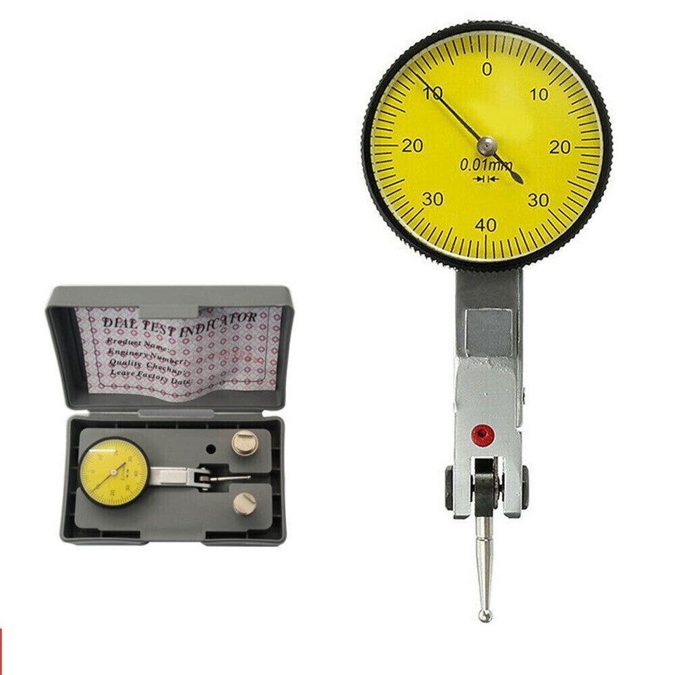 0.01mm Dial Test Indicator Magnetic Metric Finger Clock Lever DTI Gauge ...