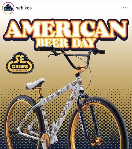 Miller Lite SE 29 Inch BMX Bike. Collector’s Item, Custom Bike. White ...